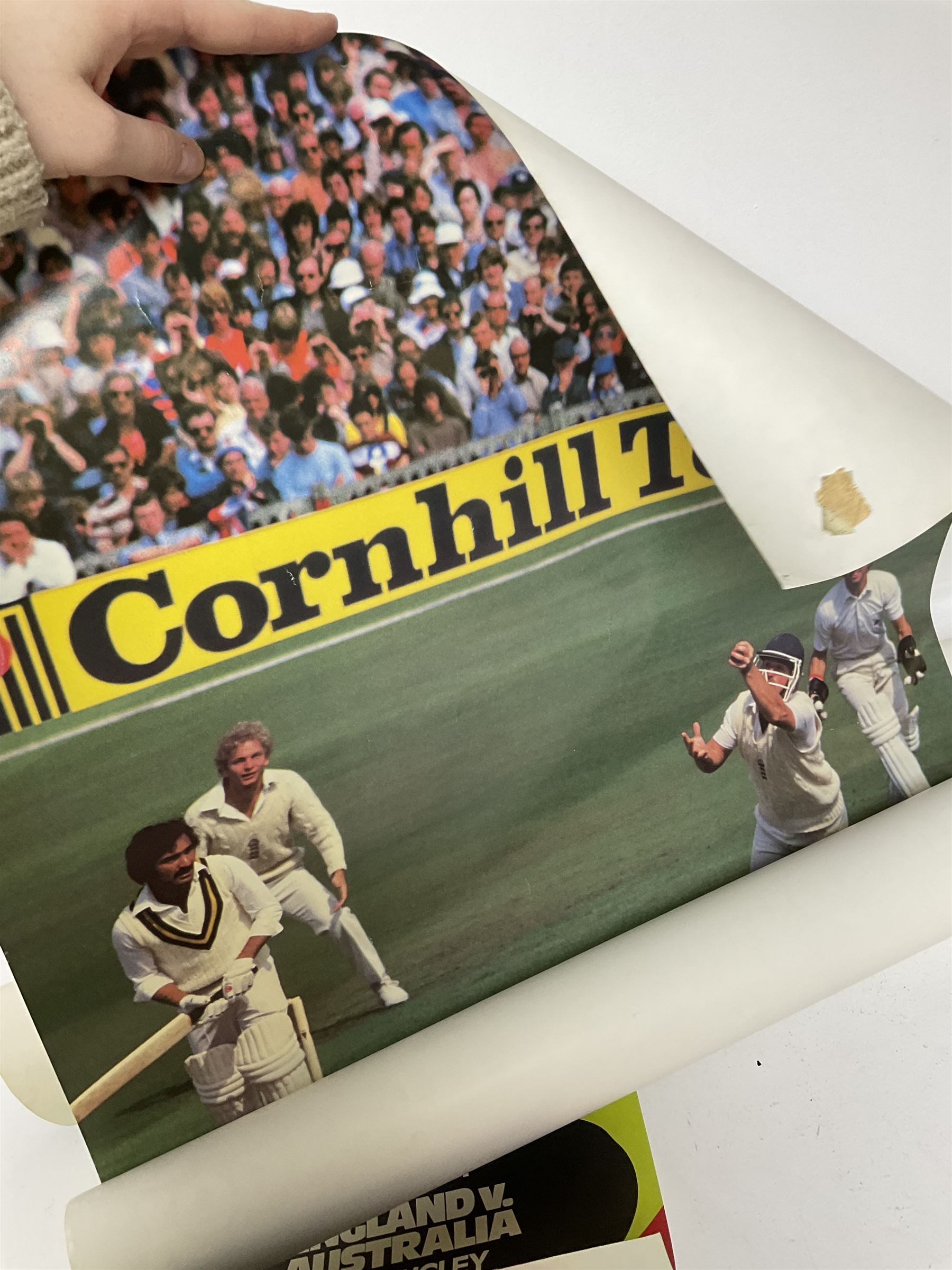 Collection of 20th century cricket posters to include Prudential Trophy ...