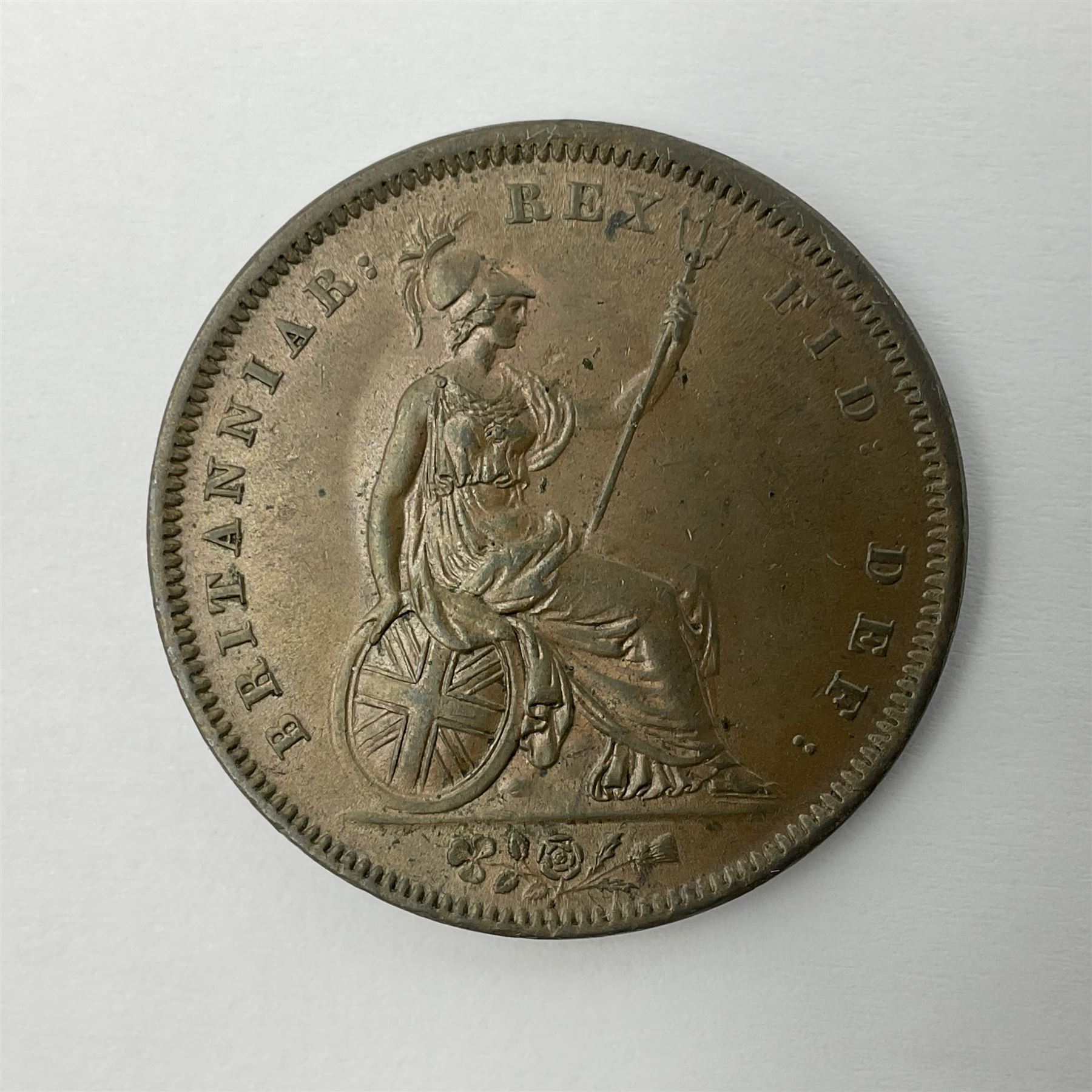 George IV 1826 one penny coin