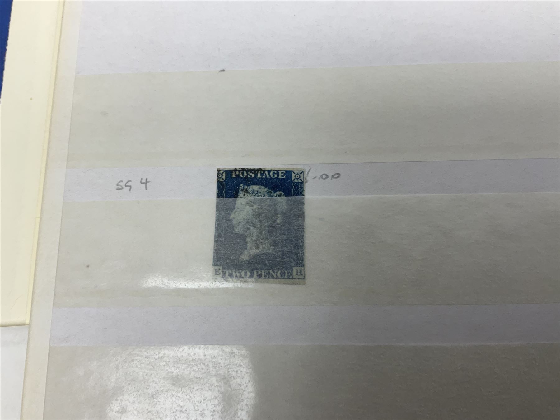 Mostly Great British Queen Victoria stamps, including penny black with ...