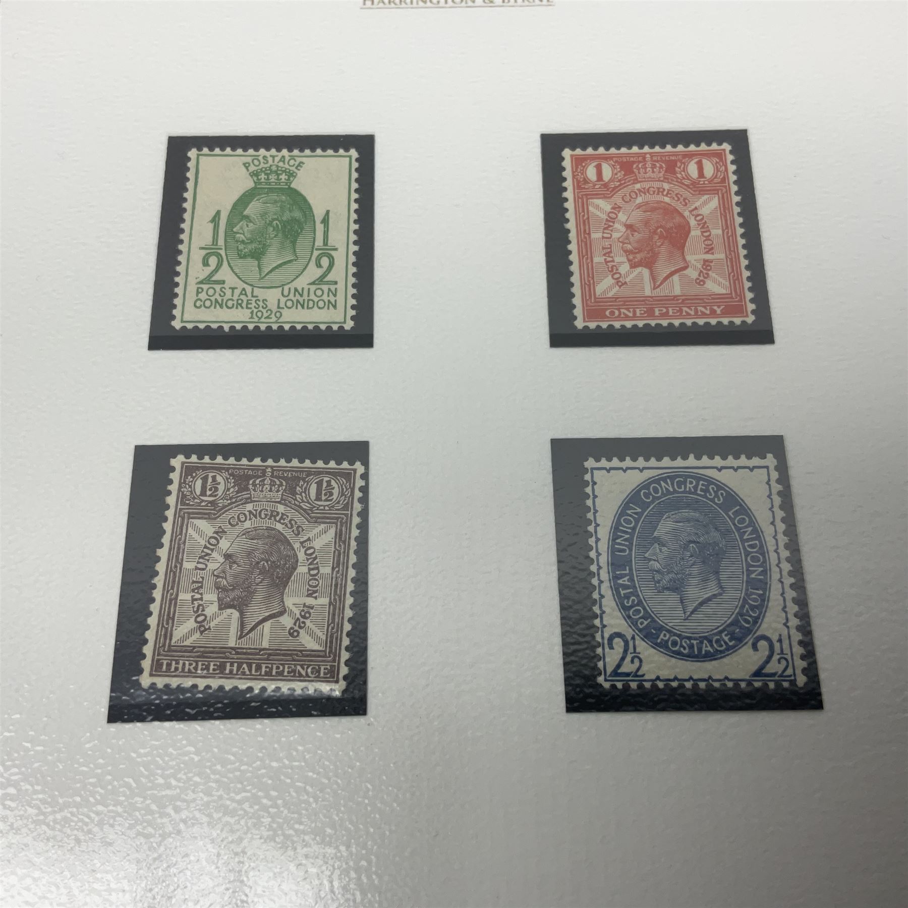 Great Britain King George V 1929 Postal Union Congress one pound stamp ...
