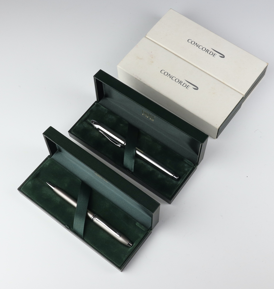 A Cross commemorative Concord fountain pen, 2 others and a ballpoint ...