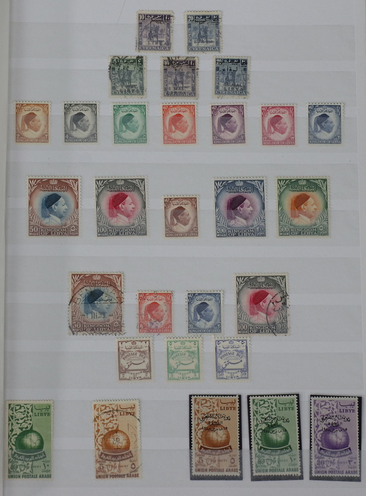 Middle East stamps in 6 albums, mint and used, Algeria, Andorra ...