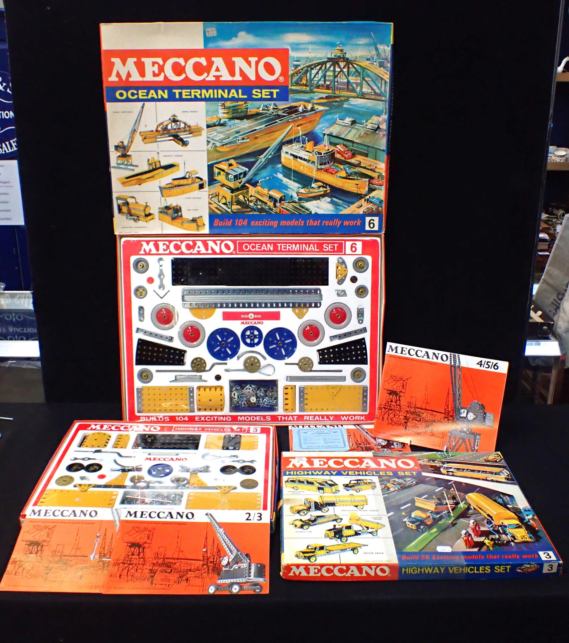 MECCANO OCEAN TERMINAL SET 6, INNER TRAY UNOPENED the inner shrink wrap ...