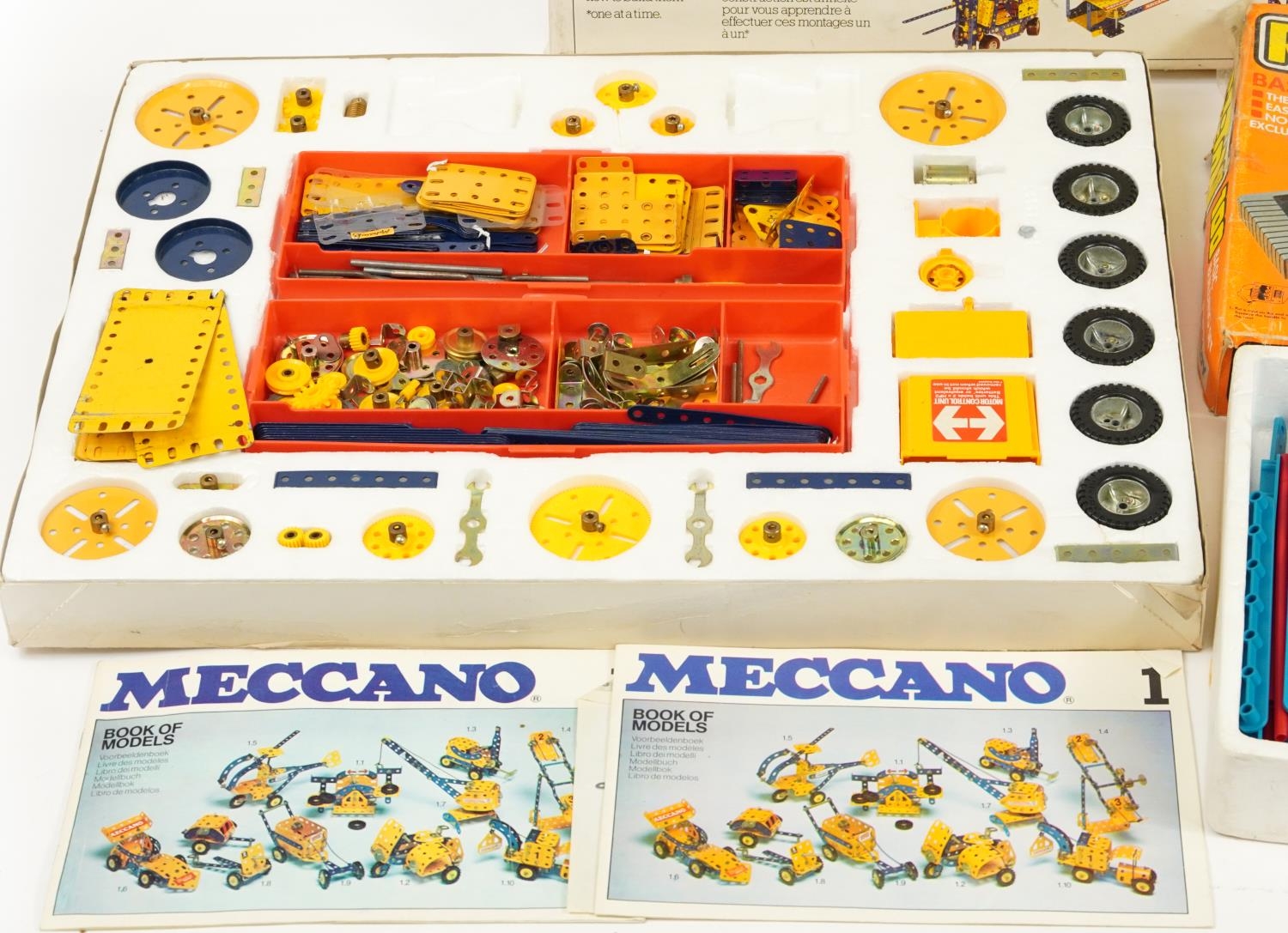 Vintage toys with boxes comprising Meccano Motorised Construction set 5 ...