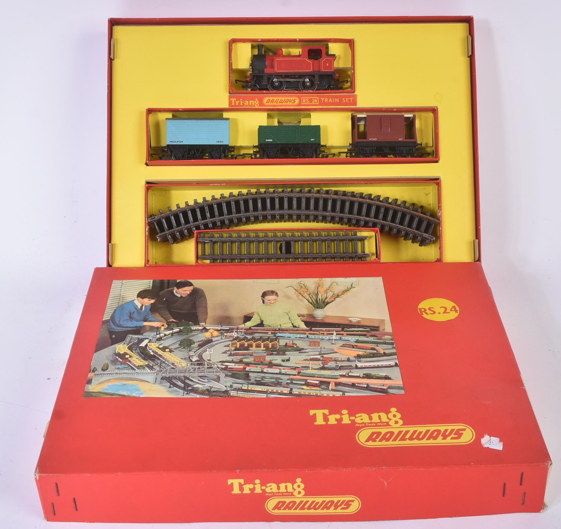 VINTAGE TRIANG OO GAUGE MODEL RAILWAY LOCOMOTIVE TRAINSET - auctions ...