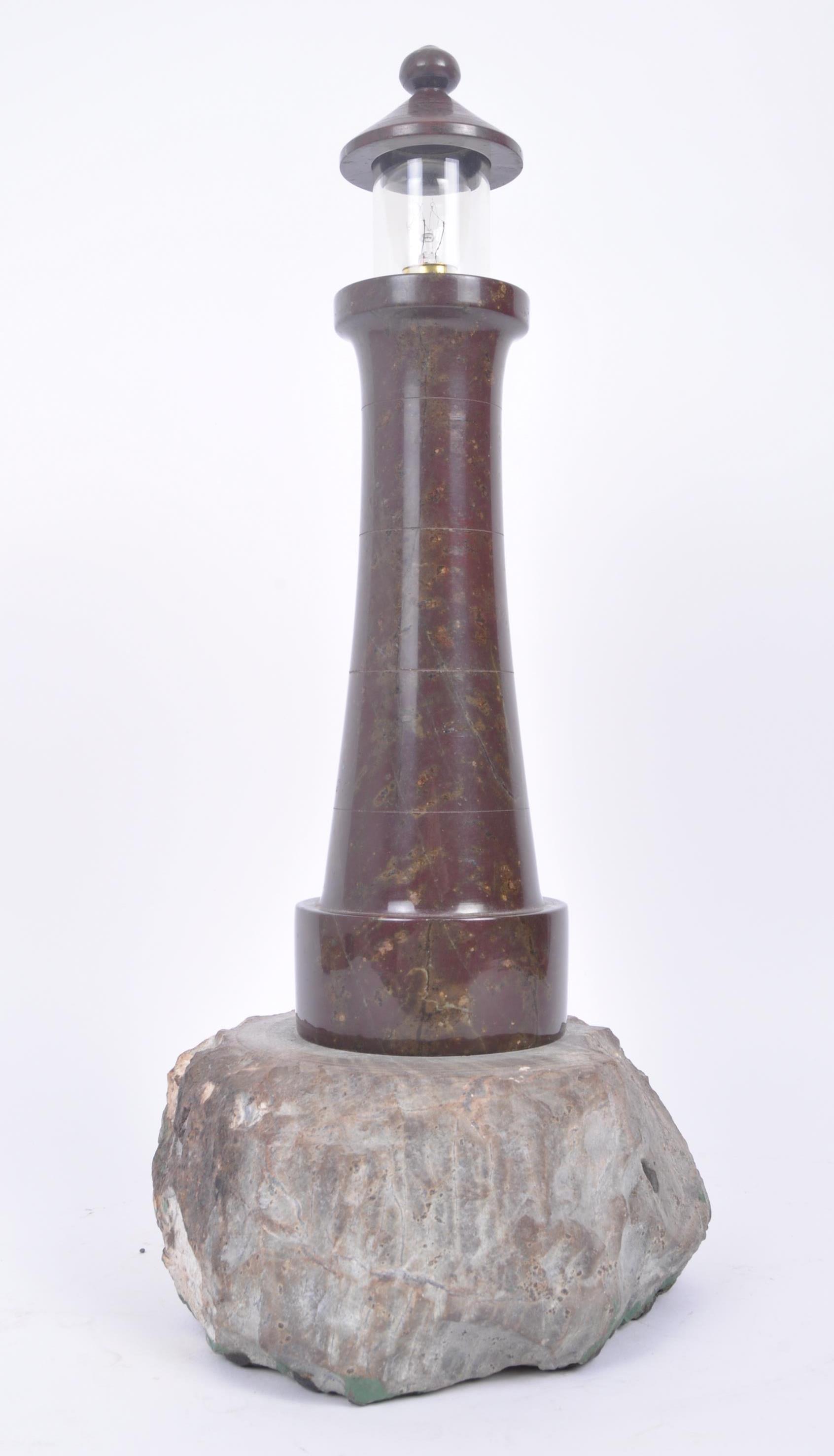 A retro vintage 20th century Cornish carved serpentine marble ...