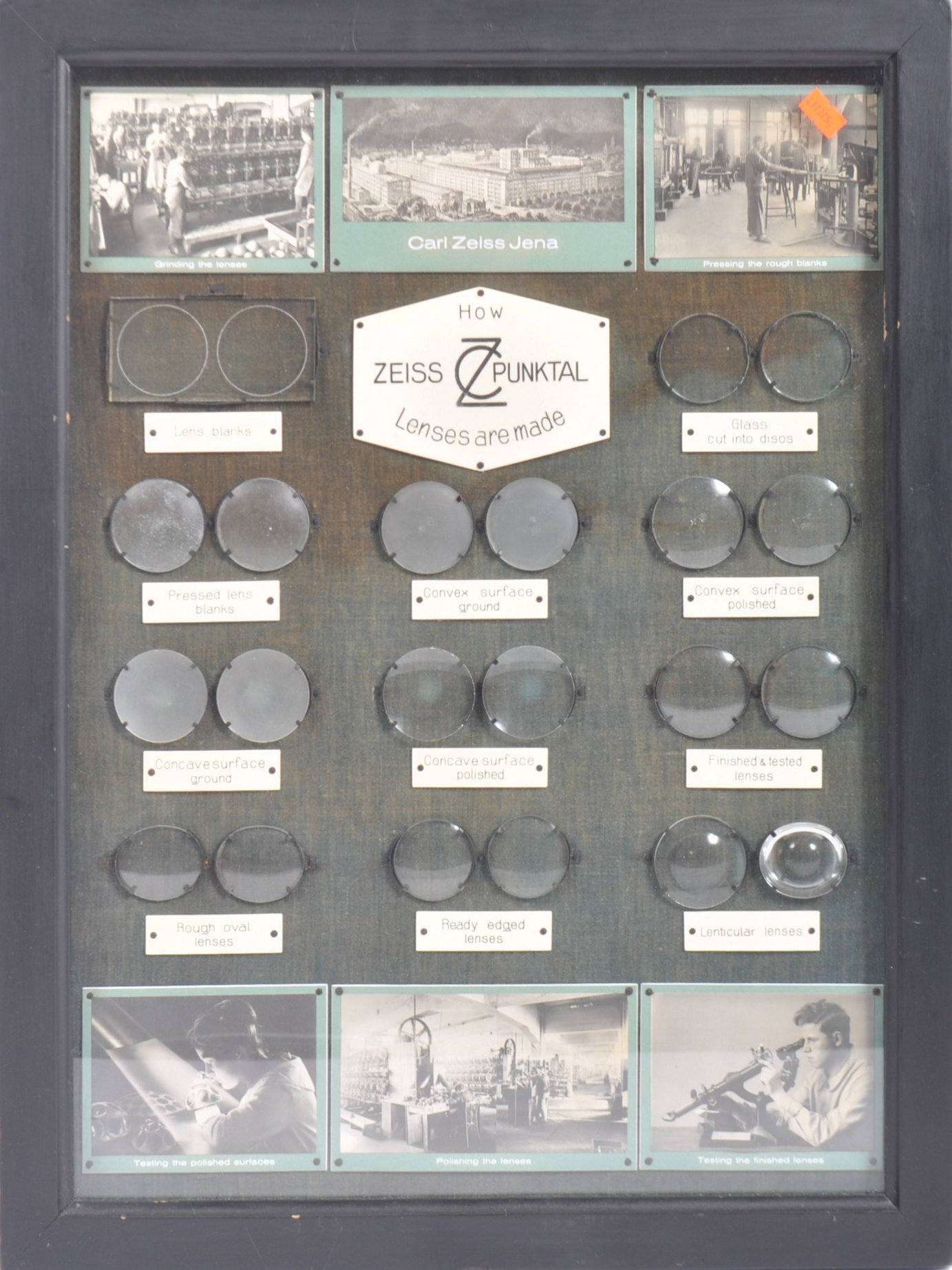 Carl Zeiss - Punktal - A vintage 20th century advertising museum framed ...