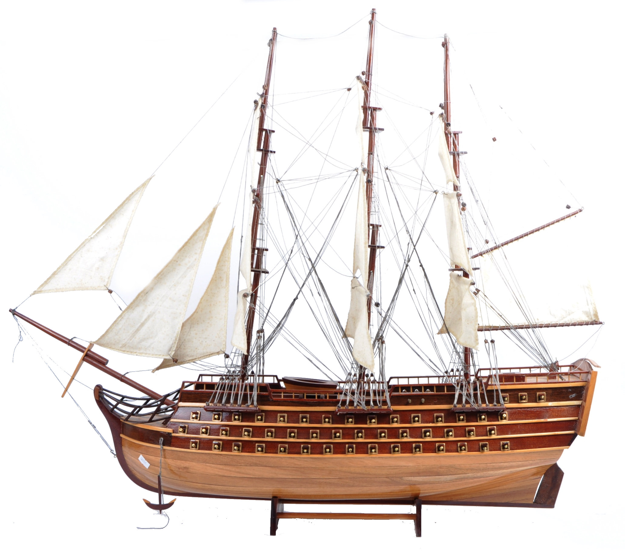 EARLY 20TH CENTURY HAND BUILT MODEL OF HMS VICTORY GALLEON - auctions ...