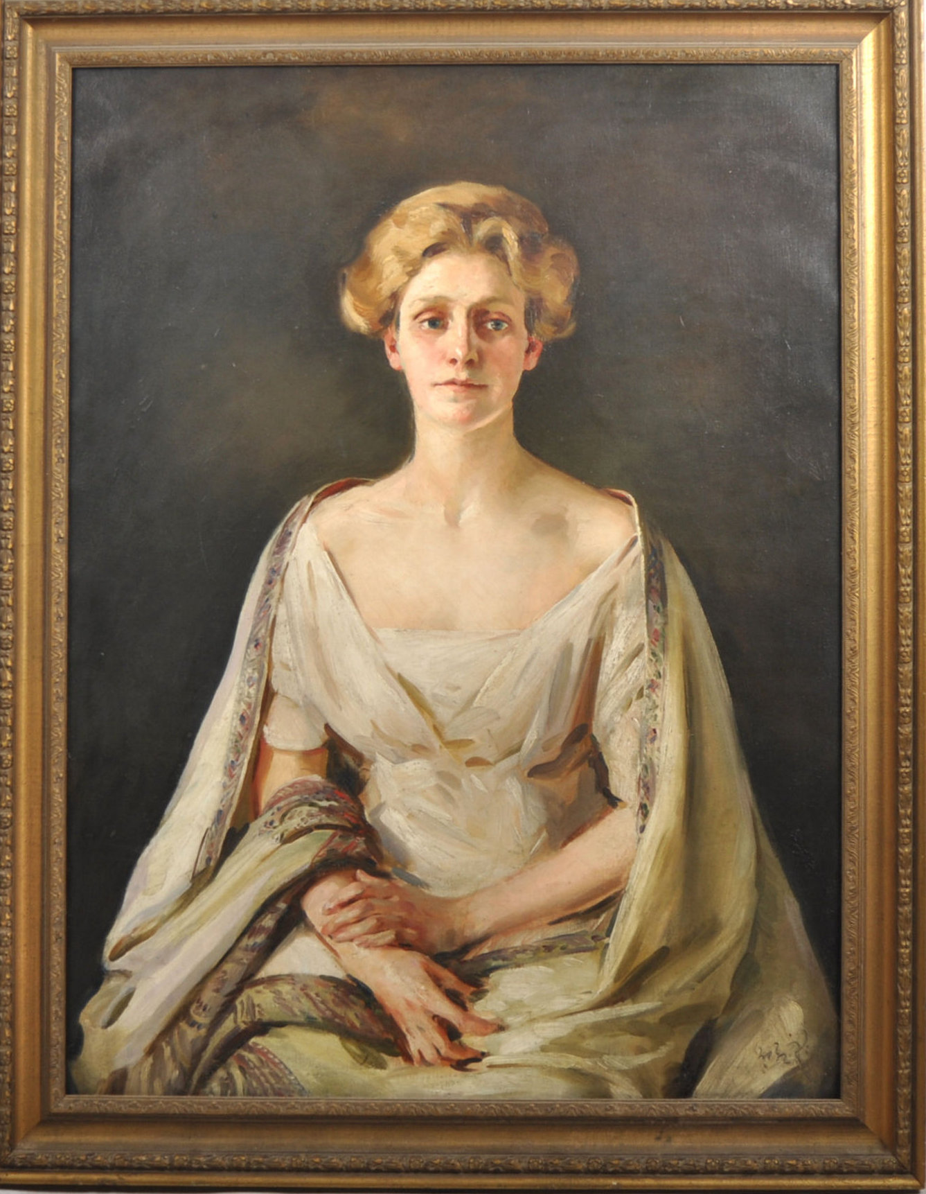 William Bruce Ellis Ranken R.O.I. (British, 1881-1941) - Large oil on ...