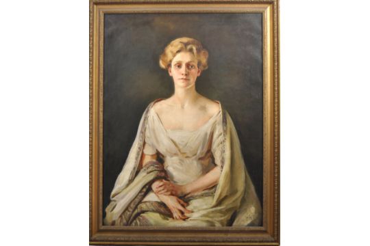 William Bruce Ellis Ranken R.O.I. (British, 1881-1941) - Large oil on ...
