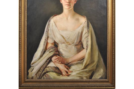 William Bruce Ellis Ranken R.O.I. (British, 1881-1941) - Large oil on ...