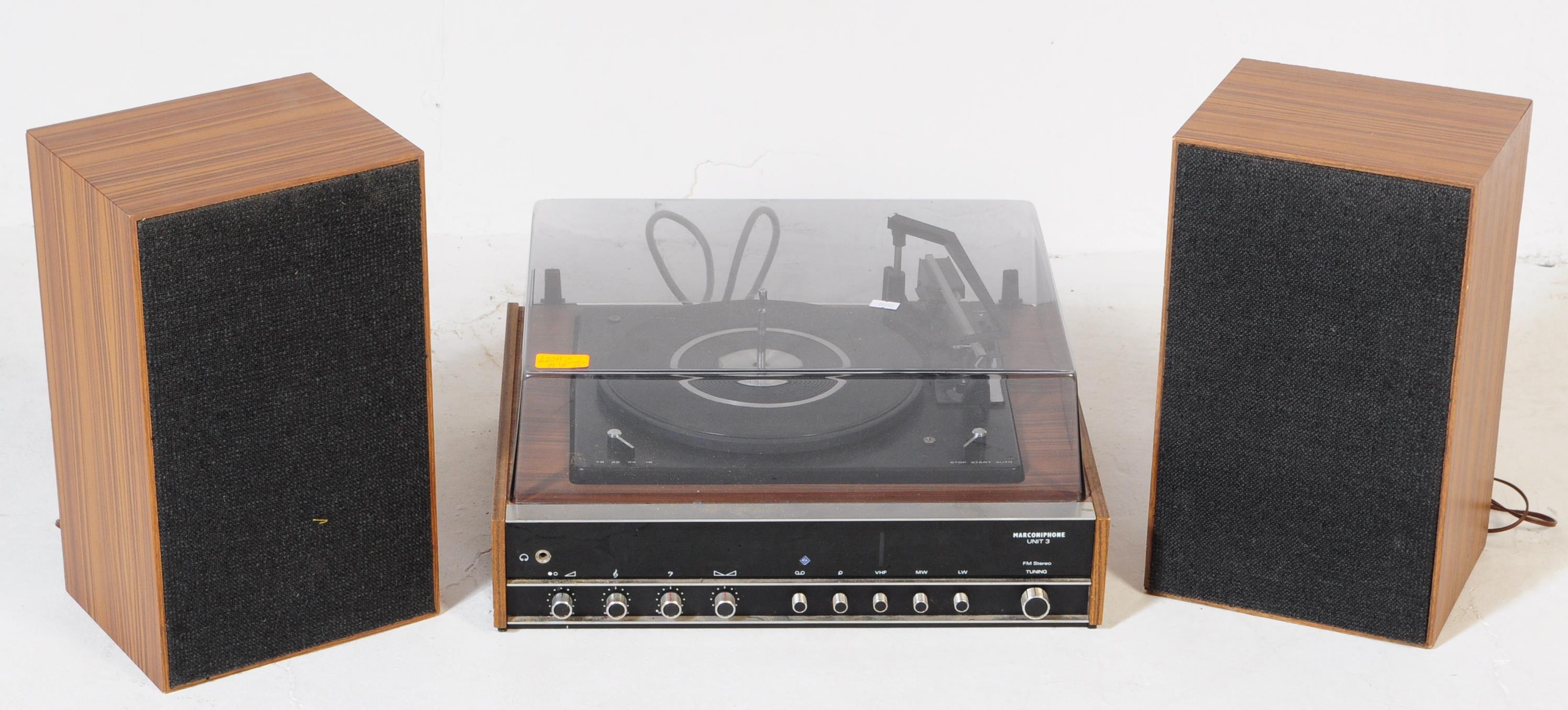1970'S MARCONIPHONE UNIT 3 STEREO HI-FI SYSTEM & SPEAKERS - auctions ...