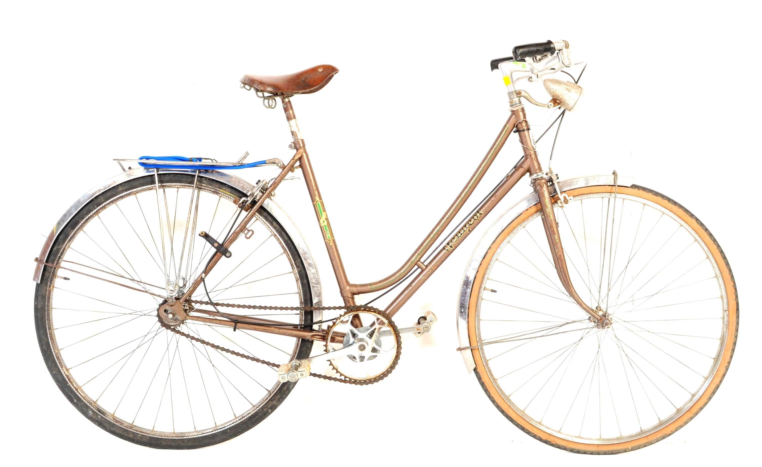 A vintage 20th century circa 1940s Peugeot French ladies push bike ...