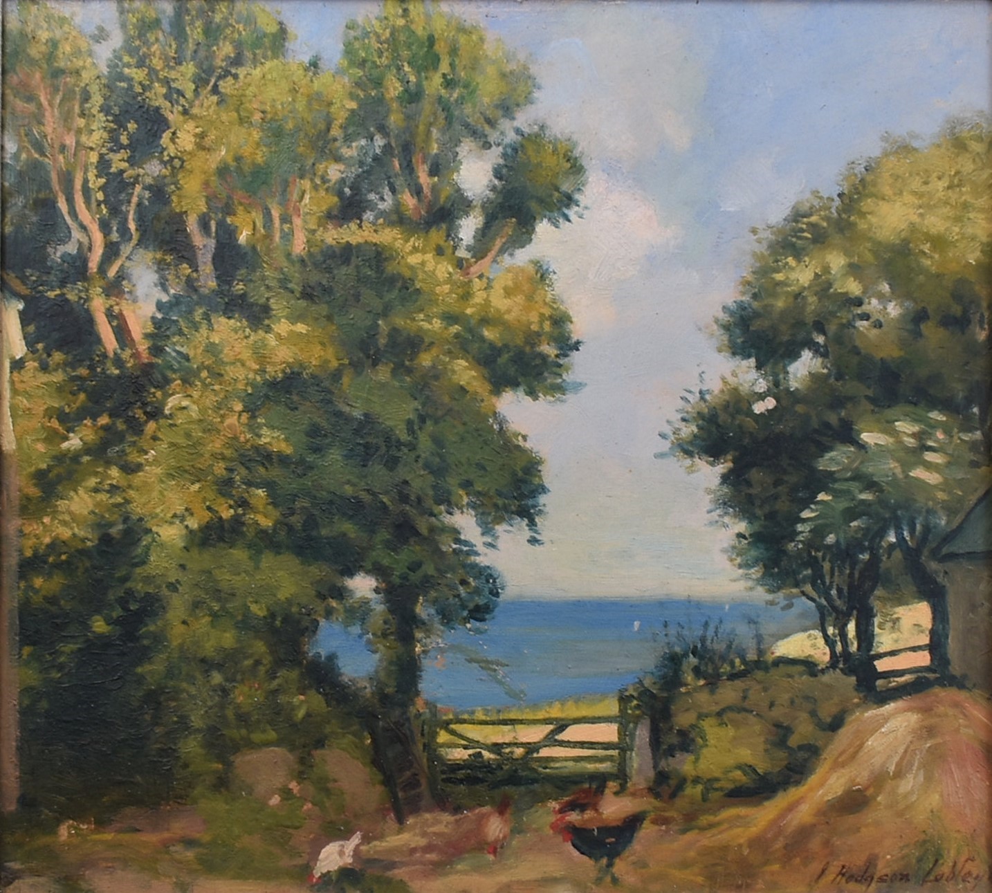 John Hodgson Lobley (1878 - 1954) - An original early 20th century oil ...