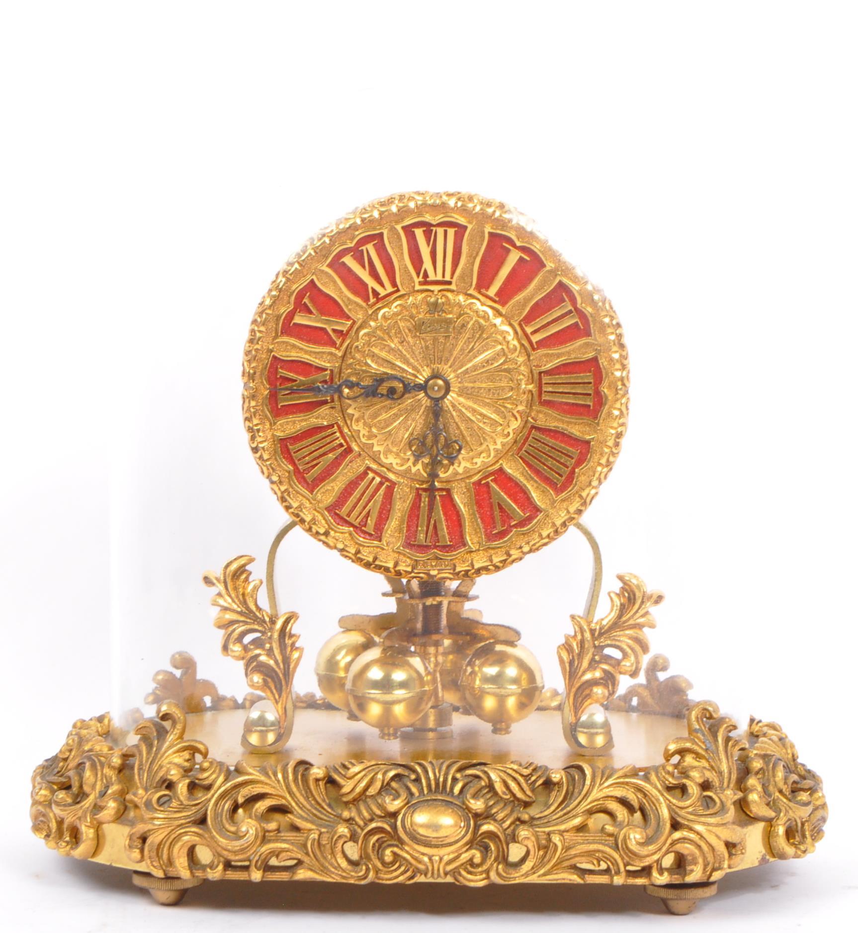 Kern - A 20th century German Kern anniversary skeleton clock. The clock ...