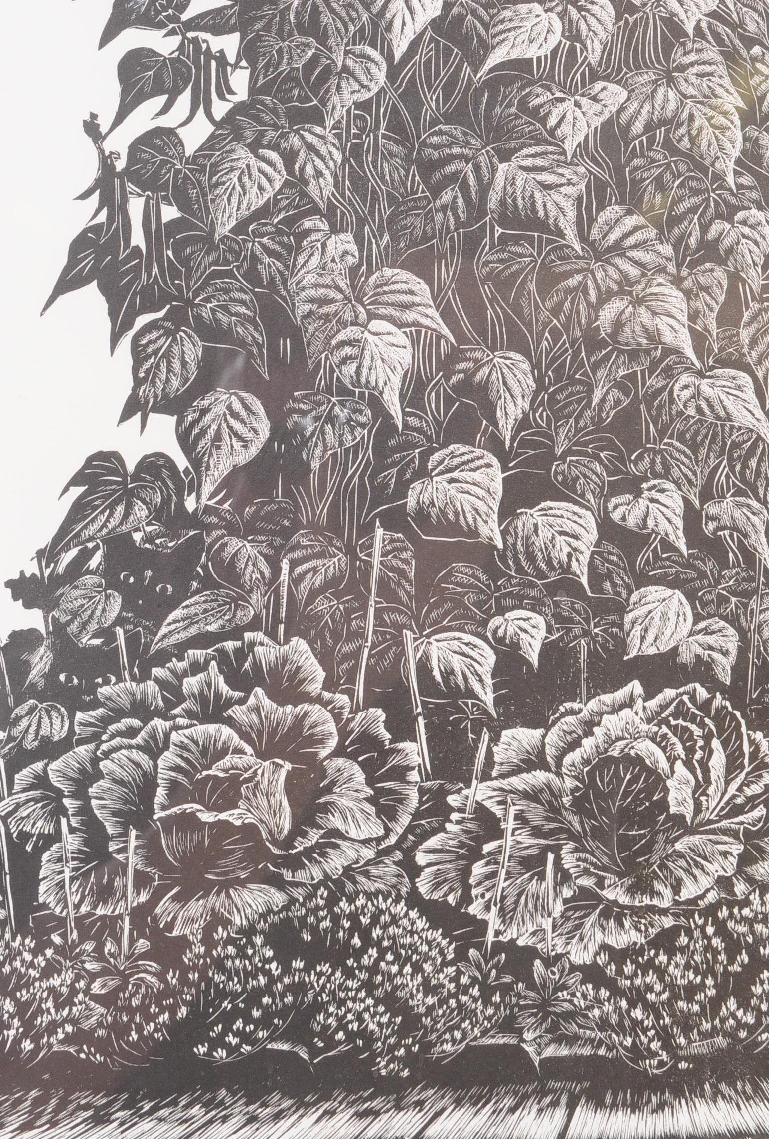 Trevor Haddrell (British b. 1945) - An original engraving being cut and ...