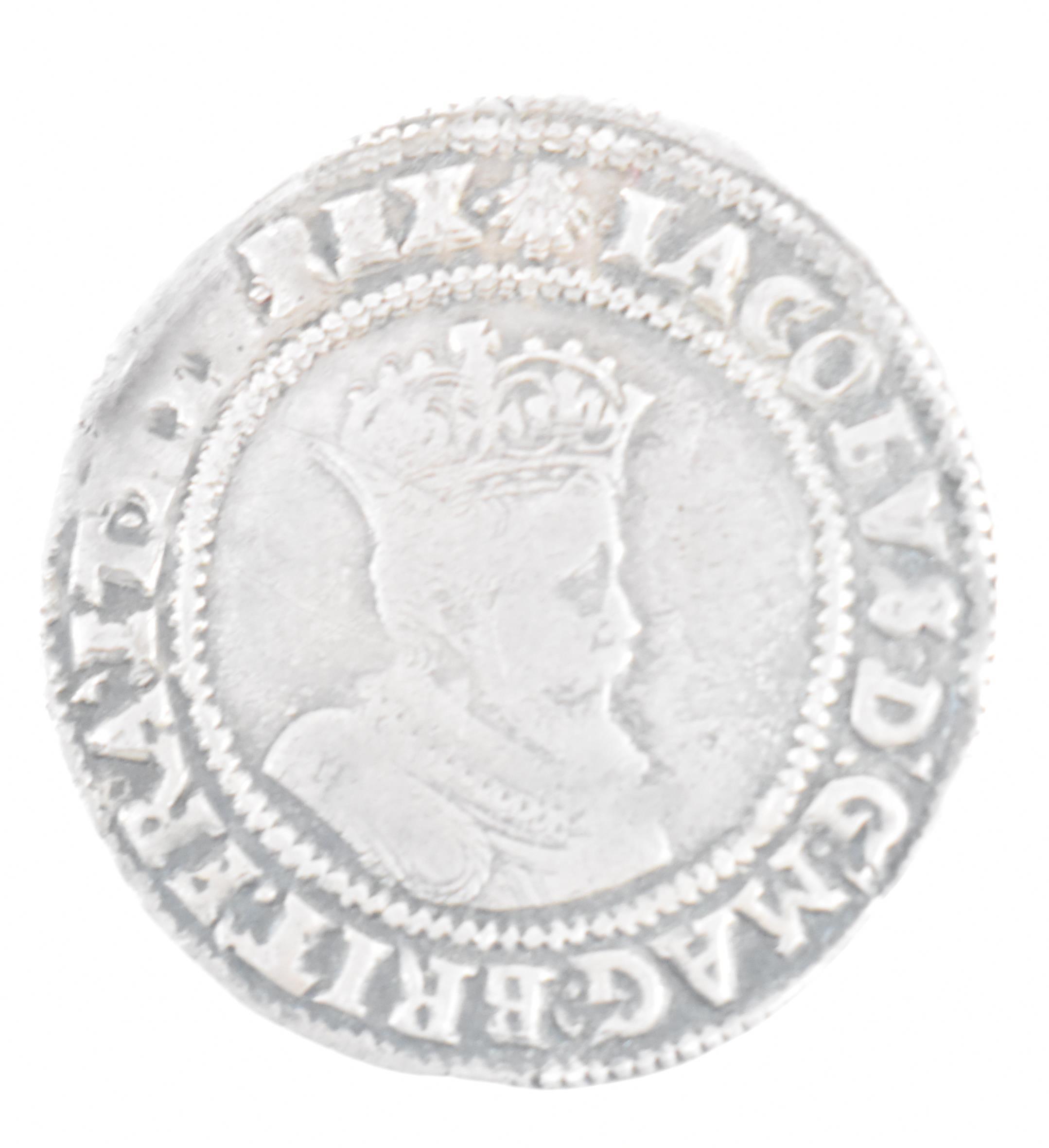 A 17th century James I Jacobean era hammered silver Irish shilling coin ...