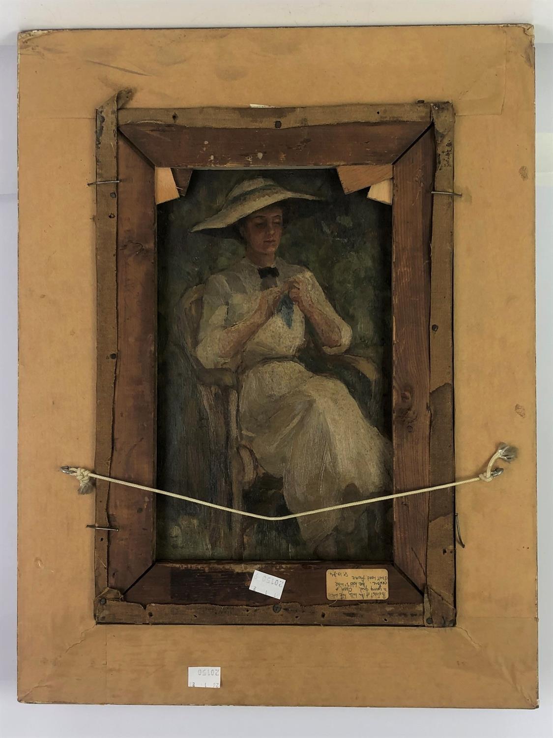 Twentieth-century British School, portrait of a girl, oil on canvas, 39 ...