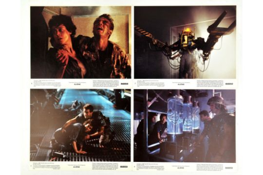 Aliens (1986) Set of 8 Front of house cards, 10 x 8 inches (8).