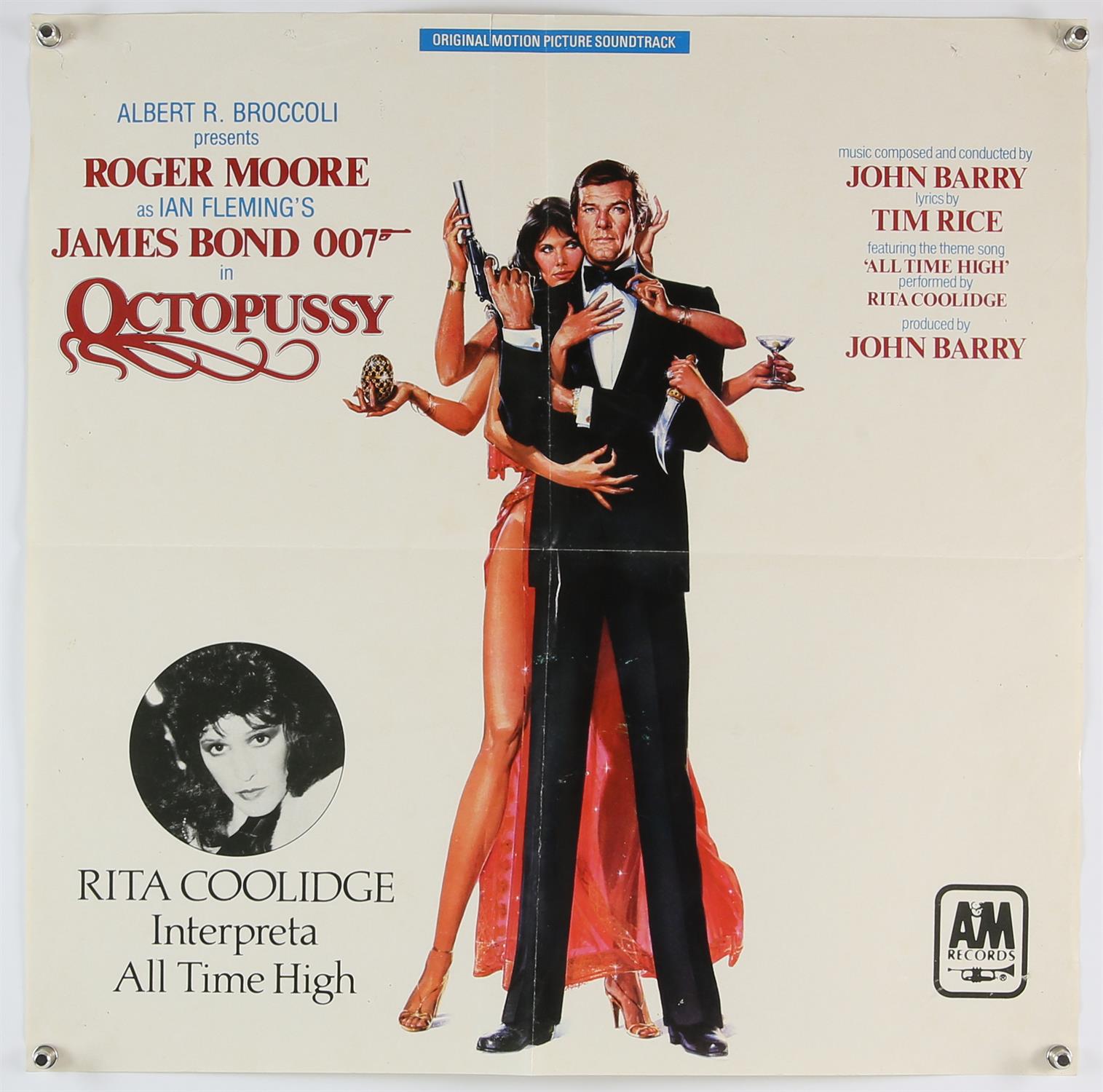 James Bond Octopussy (1983) Soundtrack poster for Rita Coolidge 'All ...