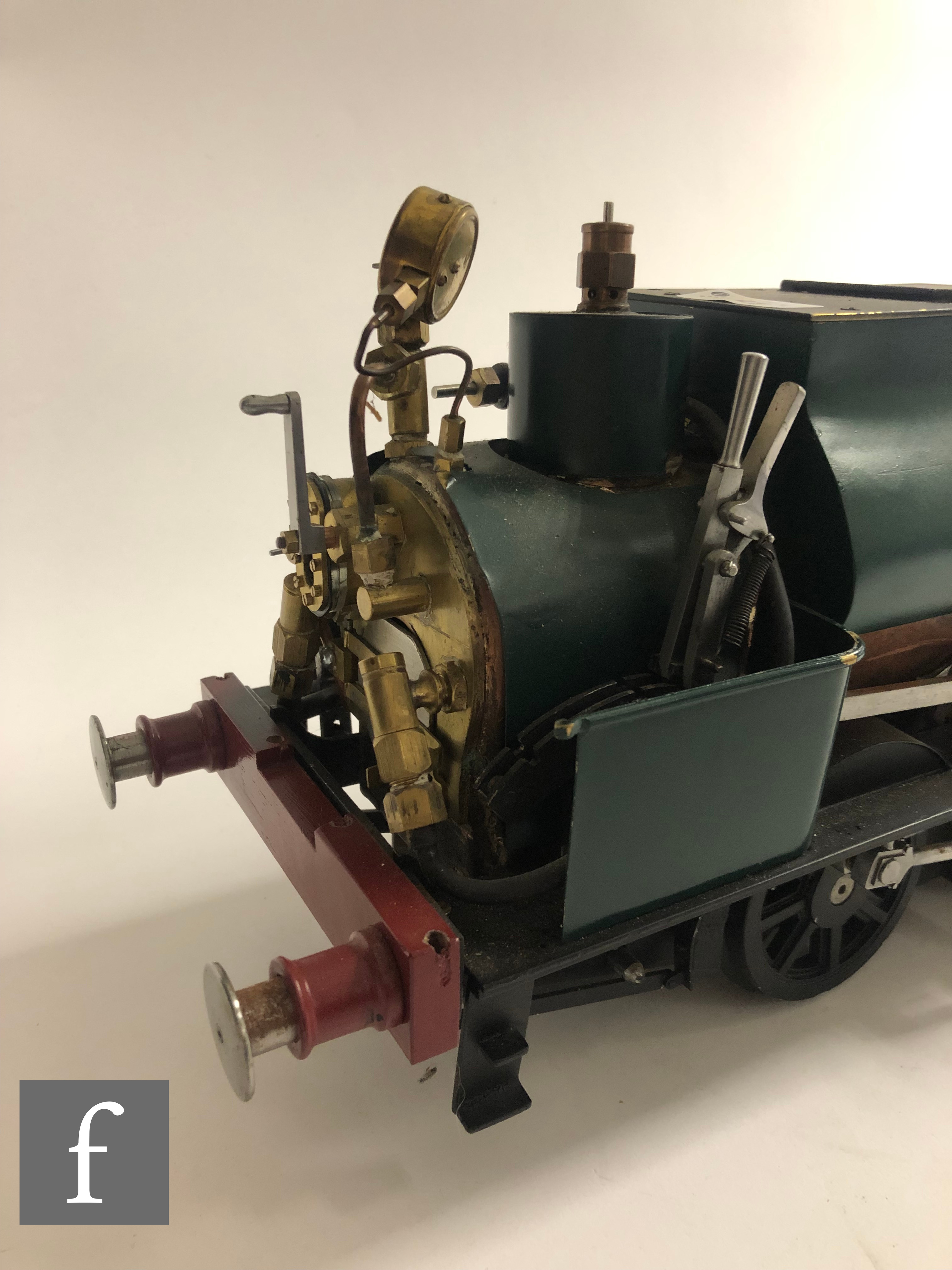 A scratch built 3 1/2 inch gauge 0-4-0 tank locomotive, copper boiler ...