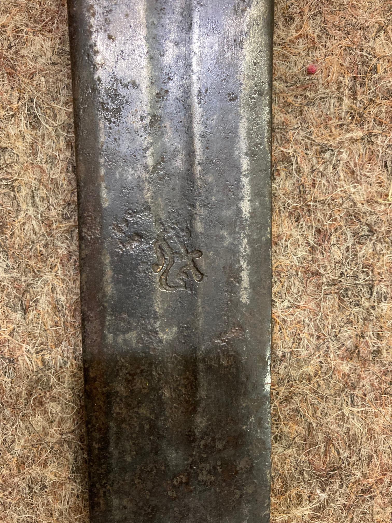 A good Medieval style steel Broad Sword, with cruciform hilt with wire ...
