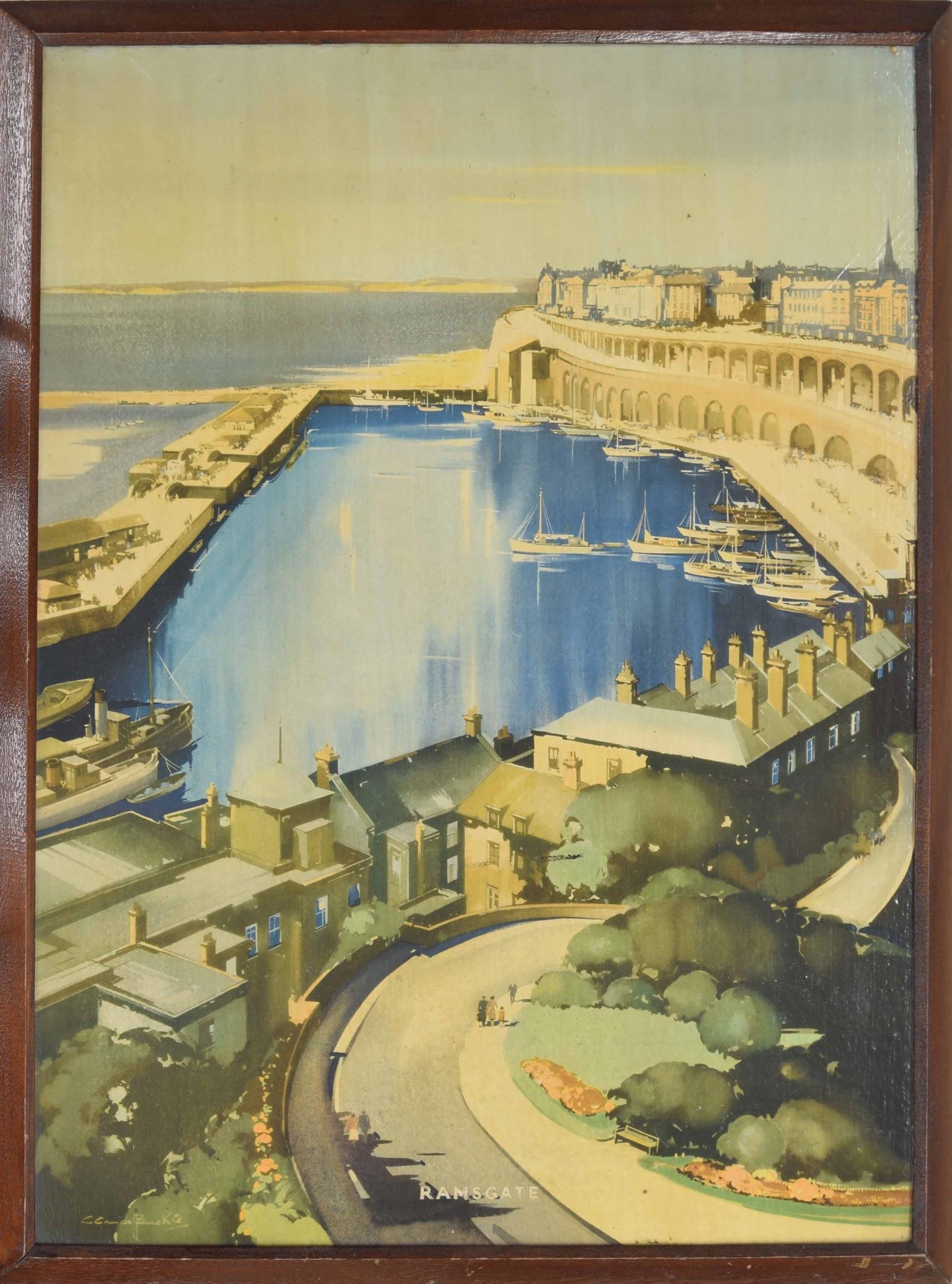 Claude Henry Buckle (20th/21st century) - "Ramsgate", a railway poster ...