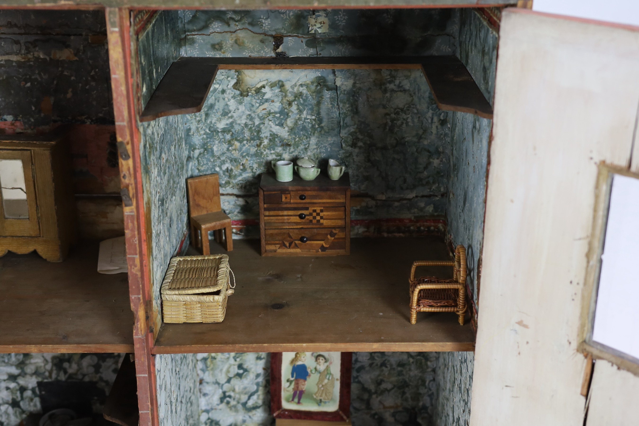 'Wingate House': An English cupboard house, early 19th century ...