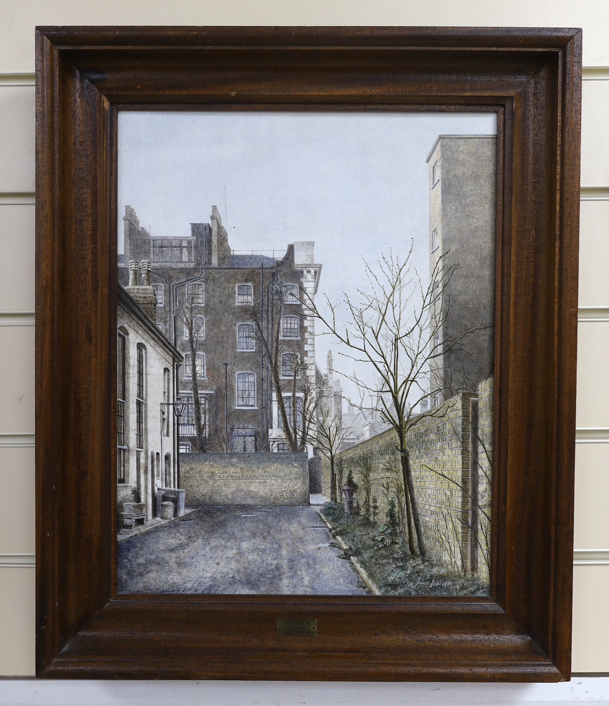 James Kelso (contemporary) acrylic on gesso panel, ‘Looking Back on ...