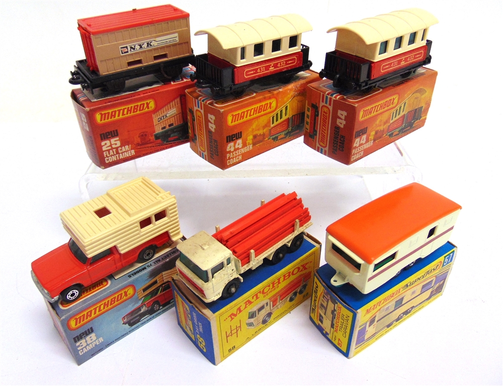 SIX MATCHBOX 1-75 SERIES DIECAST MODEL VEHICLES circa 1960s-80s ...