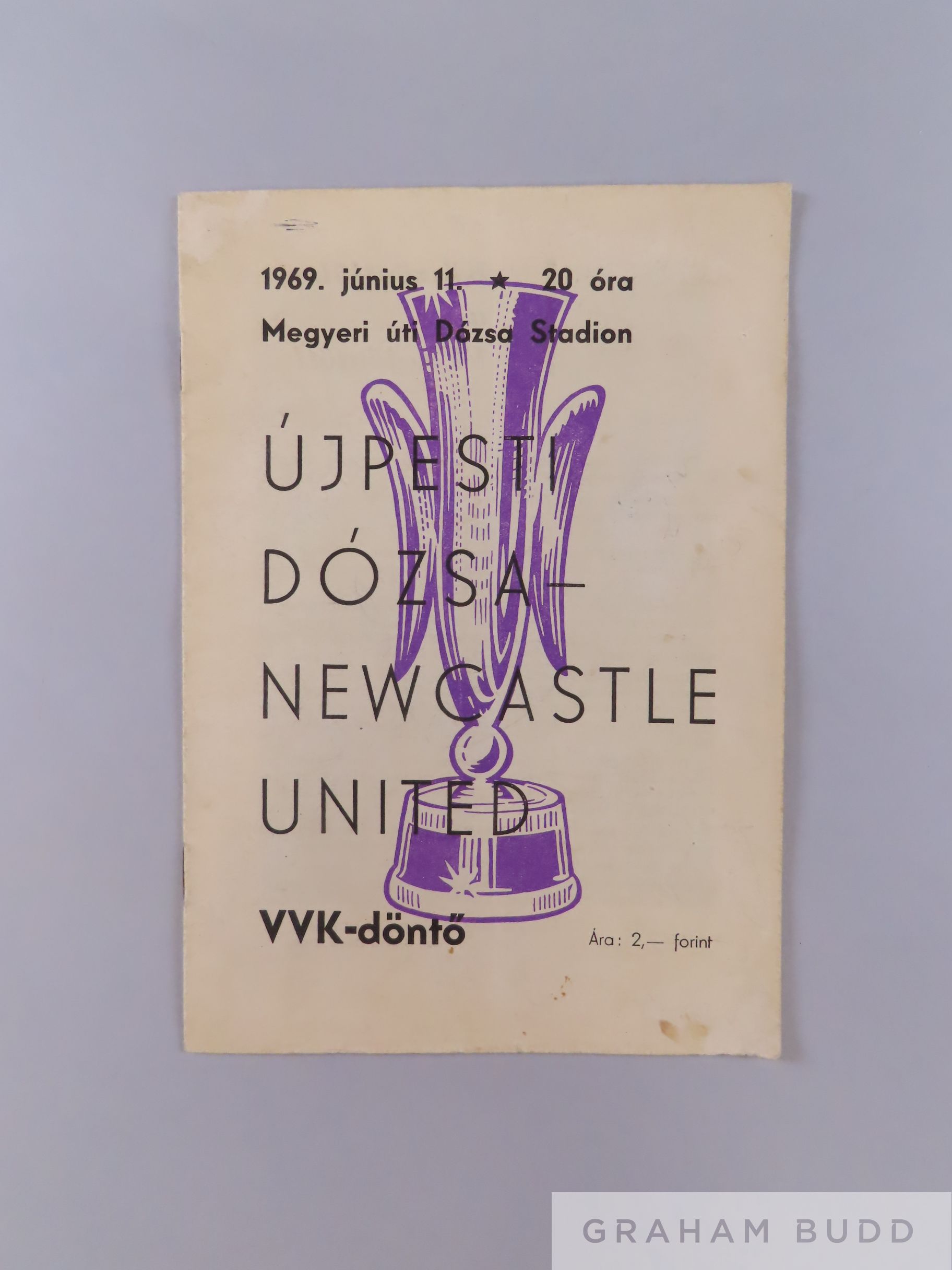 1969 Inter-Cities Fairs Cup Final Ujpest Dosza v Newcastle United ...