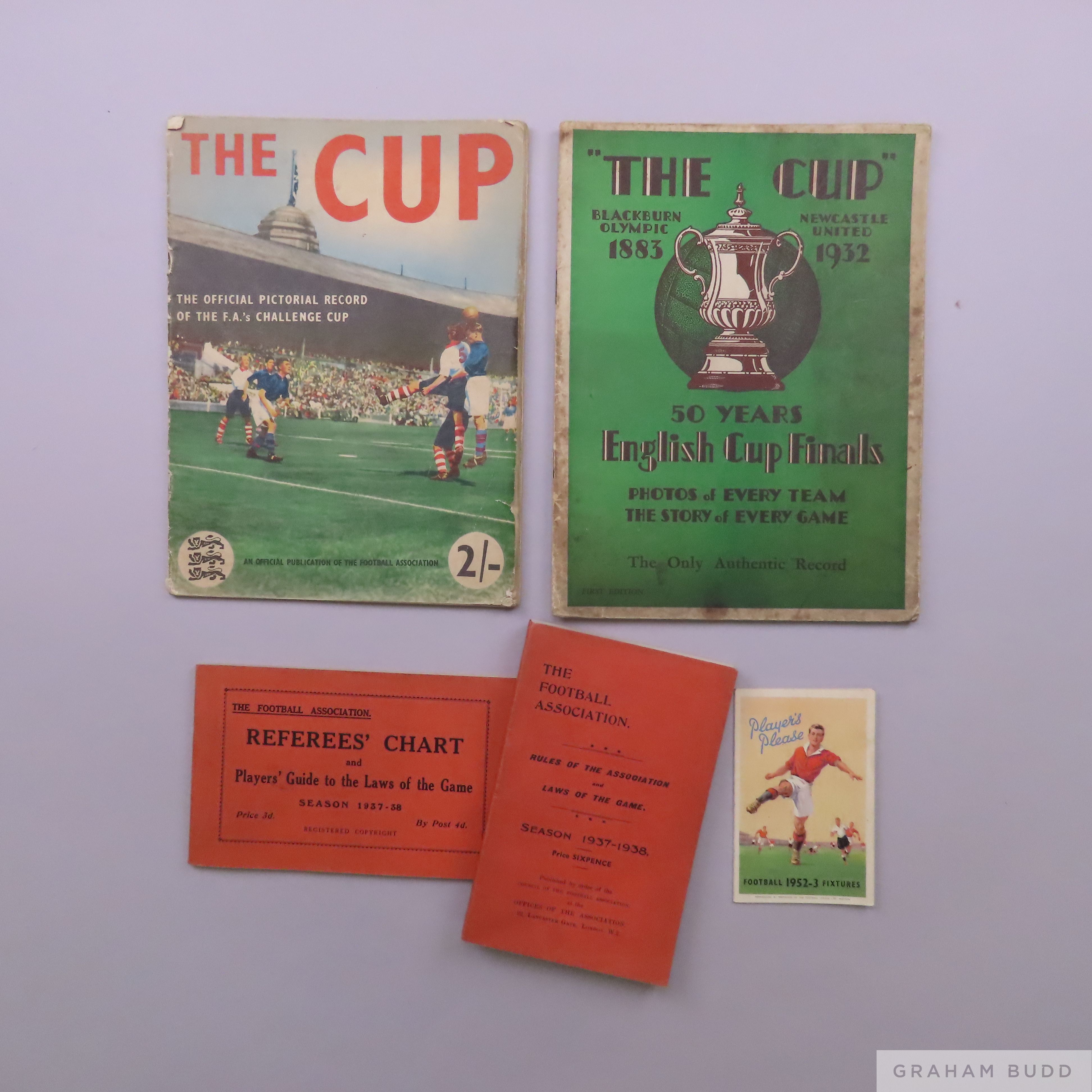 A copy of "The Cup" 1893-1932- 50 Years of English Cup Finals along ...