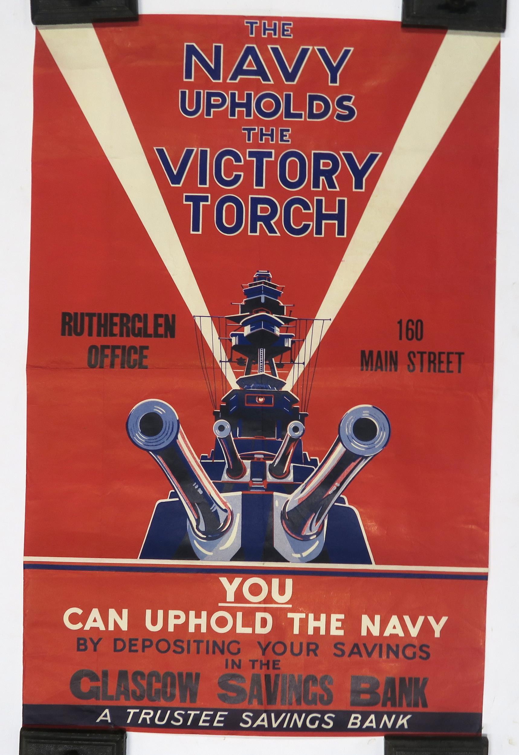 Four various WW2 War Savings propaganda posters, including an example ...