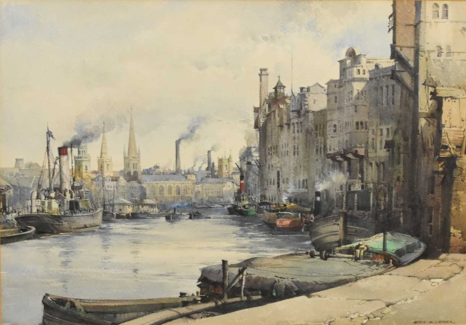 Noel Henry Leaver (1889-1951) Bristol Harbour, signed lower right ...