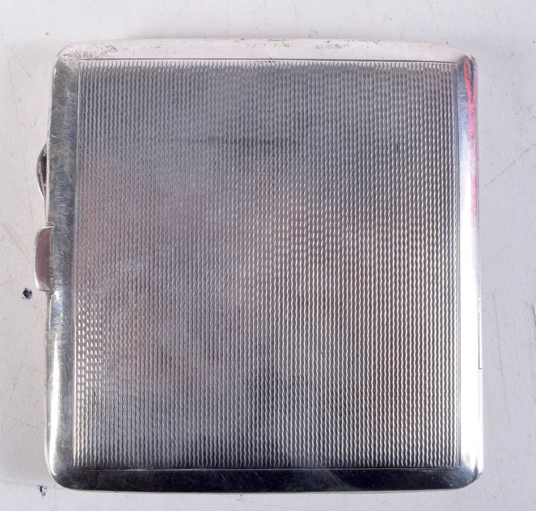 AN ART DECO SILVER EROTIC CIGARETTE CASE. Birmingham 1936. 111 grams. 8 ...