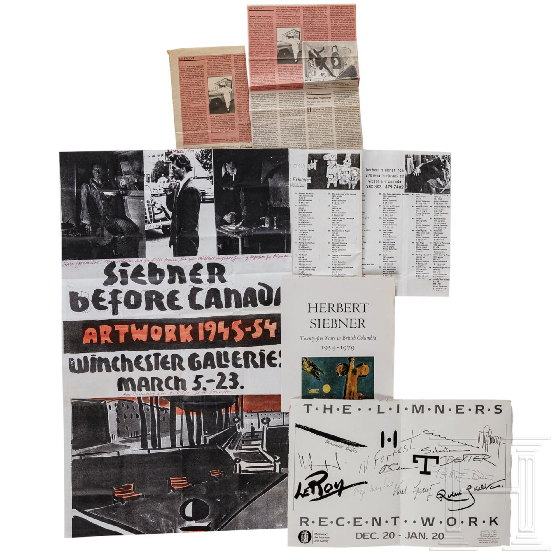 Herbert Siebner (1925 - 2003) - Ausstellungsplakate, Drucke ...