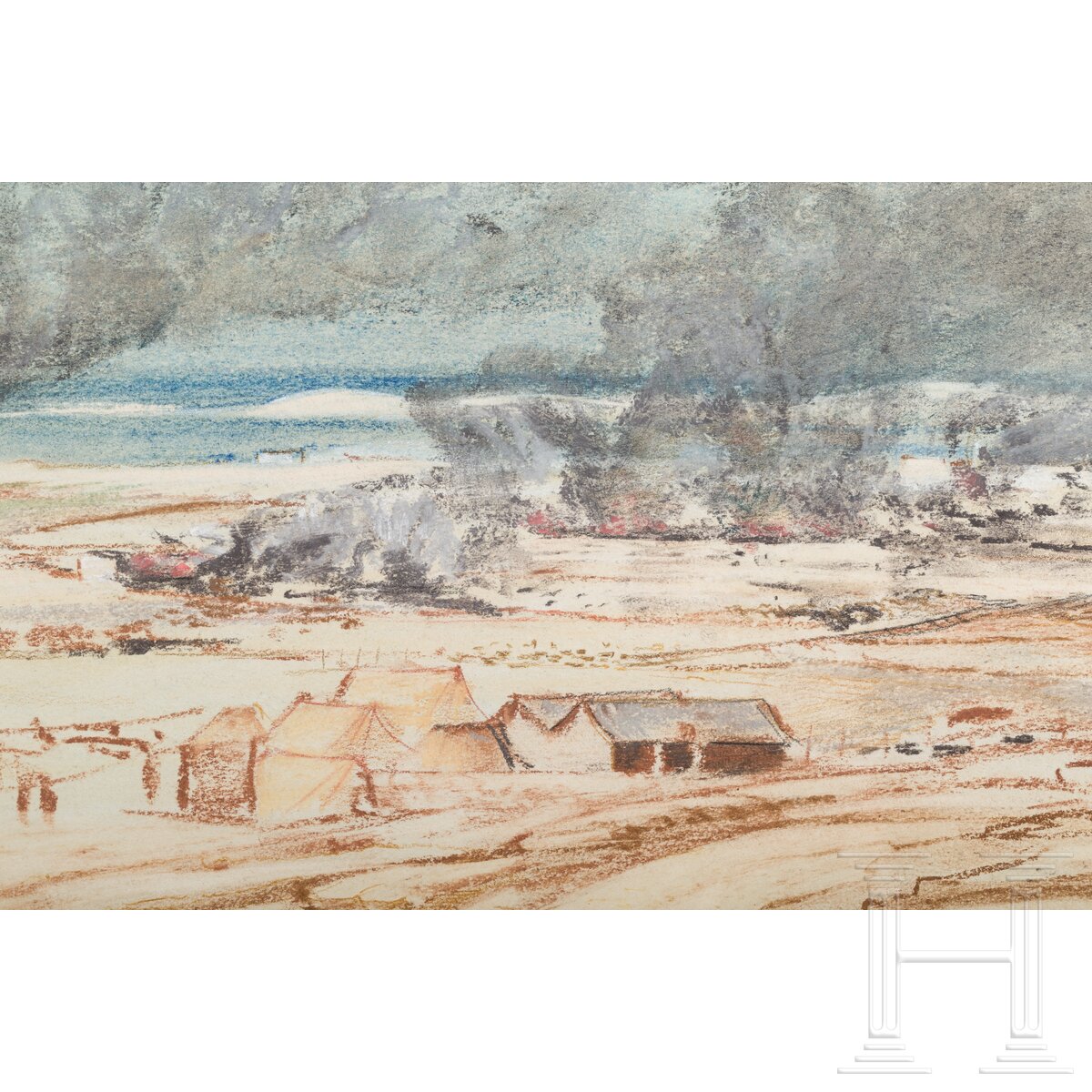 General Siegfried Westphal - Pastell-Bild des Malers Wilhelm Wessel ...