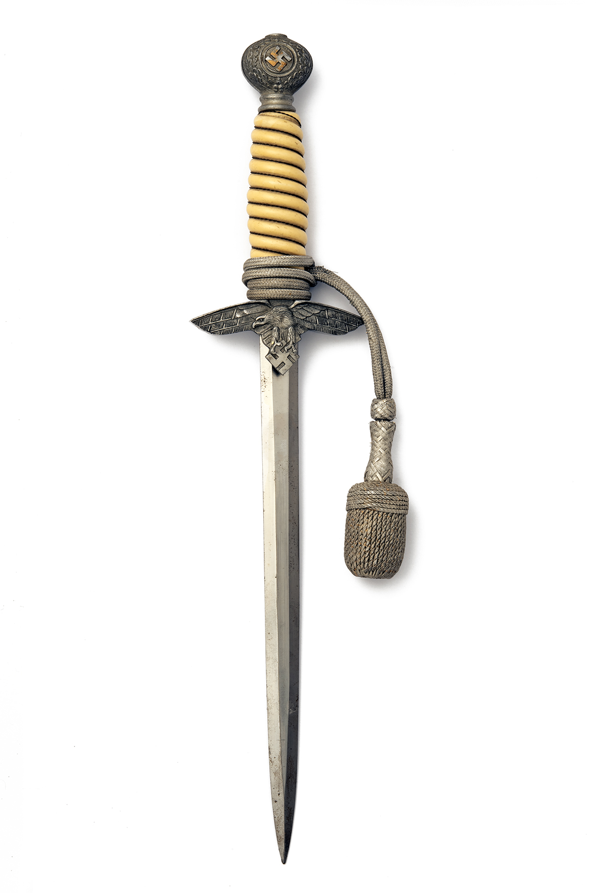 A GERMAN TYPE II LUFTWAFFE DAGGER WITH HANGERS AND PORTAPEE KNOT, with ...