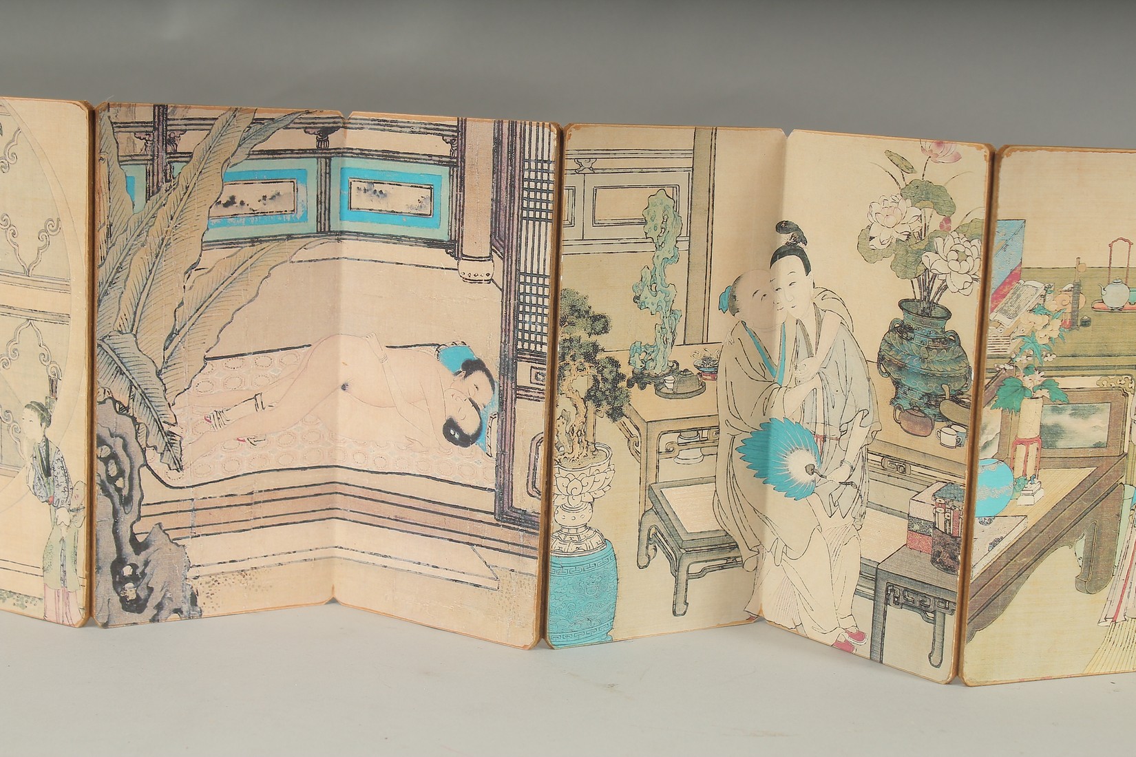 A CHINESE FOLDING EROTIC BOOK