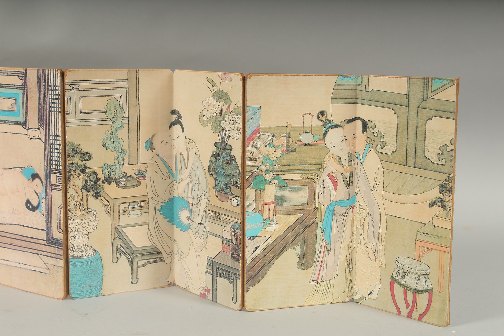A CHINESE FOLDING EROTIC BOOK