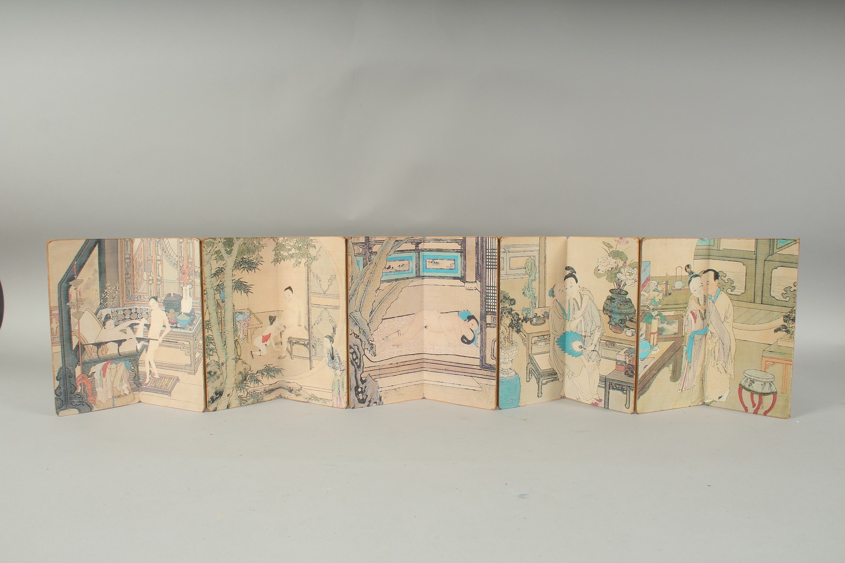 A CHINESE FOLDING EROTIC BOOK