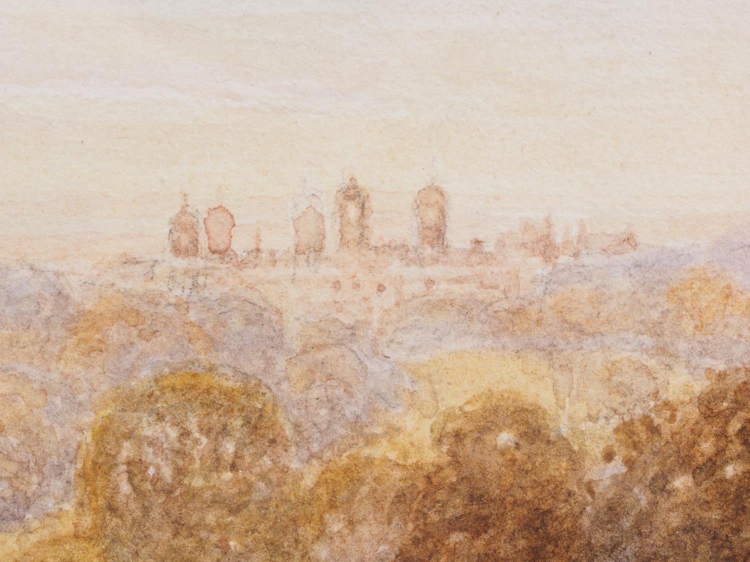 Robert Cresswell Boak: watercolours, "Stoneyhurst College from Higher ...
