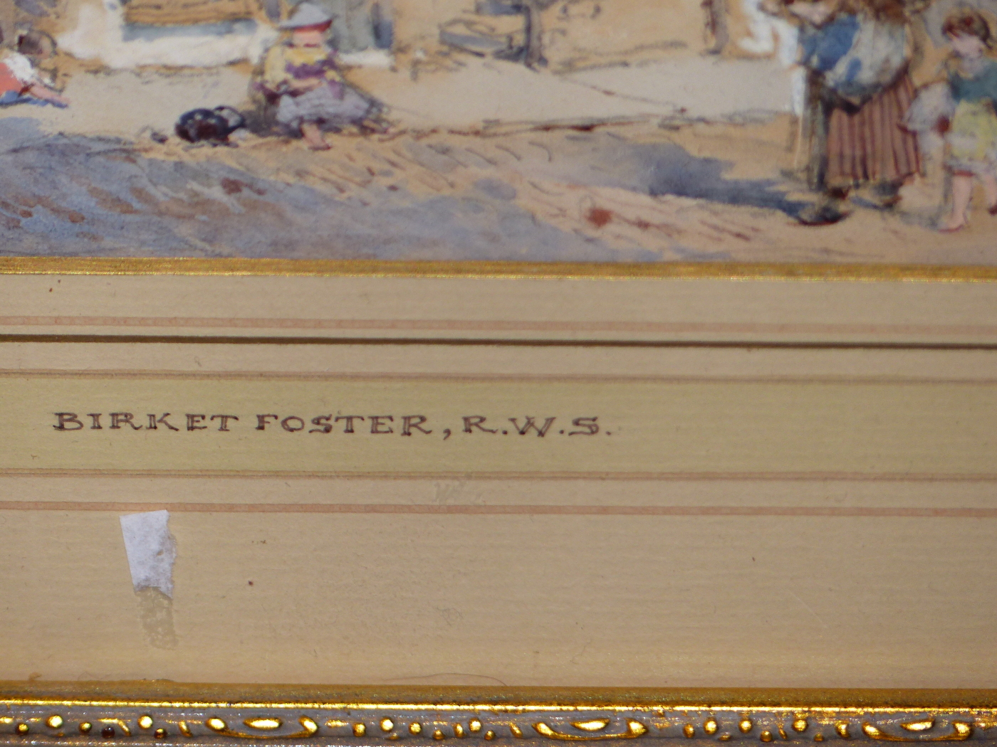ATTRIBUTED TO MYLES BIRKET FOSTER (1825-99), NEWHAVEN, A MOTHER AND ...