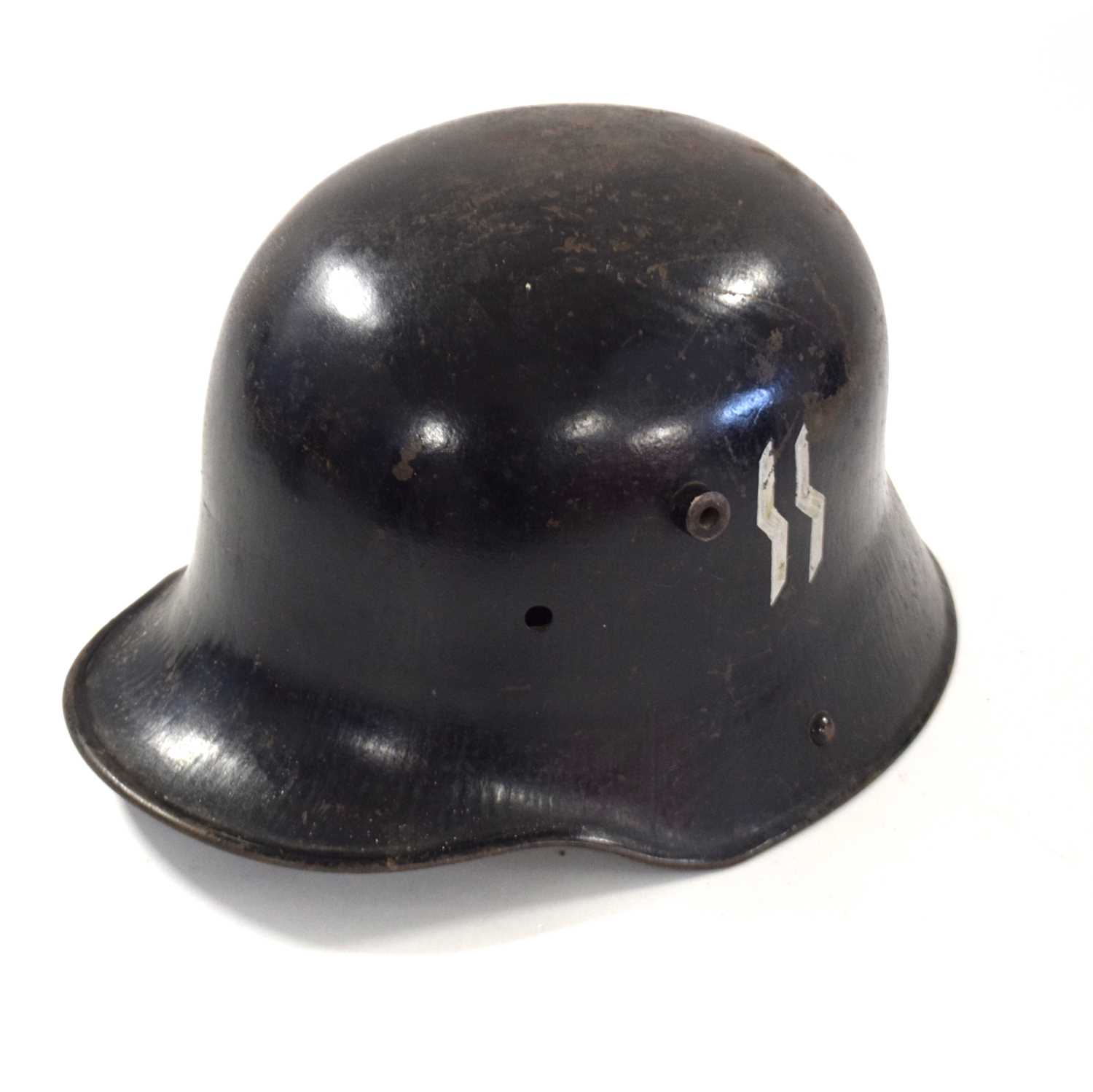 M1917 First World War Imperial German Stahlhelm steel helmet of leather ...
