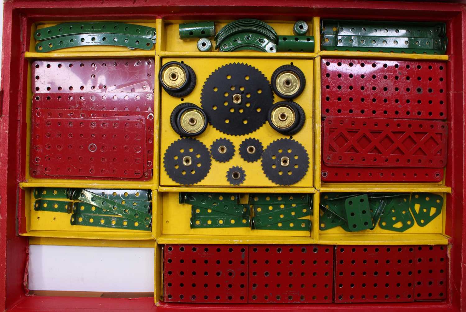 A Meccano 1950s No. 9 Gift Set housed in the original three tier all ...