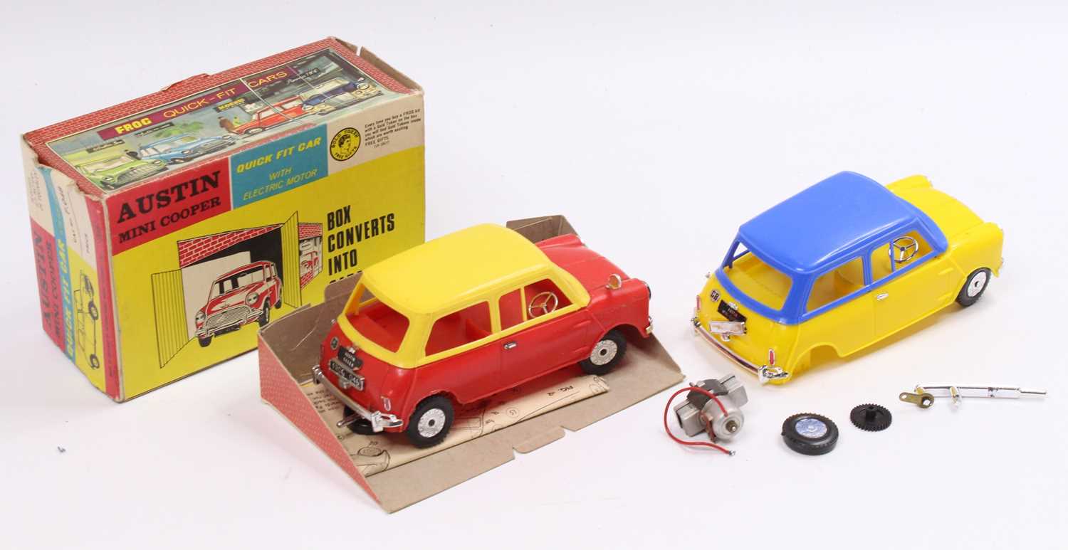 A Frog plastic kit for an Austin Mini Cooper and a quantity of spare ...