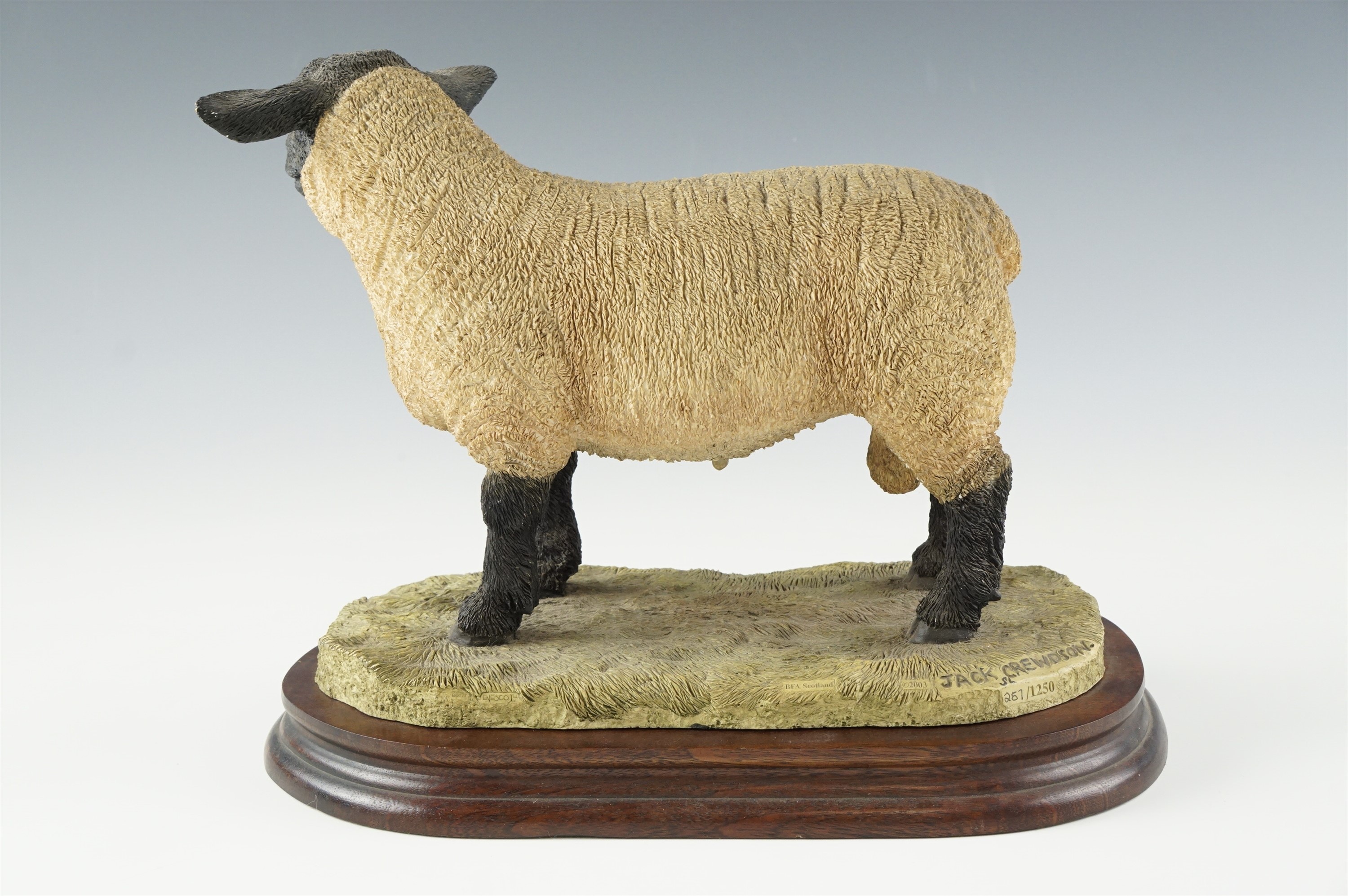 A Border Fine Arts figurine "Suffolk Tup", B0777, 2003 Jack Crewdson ...