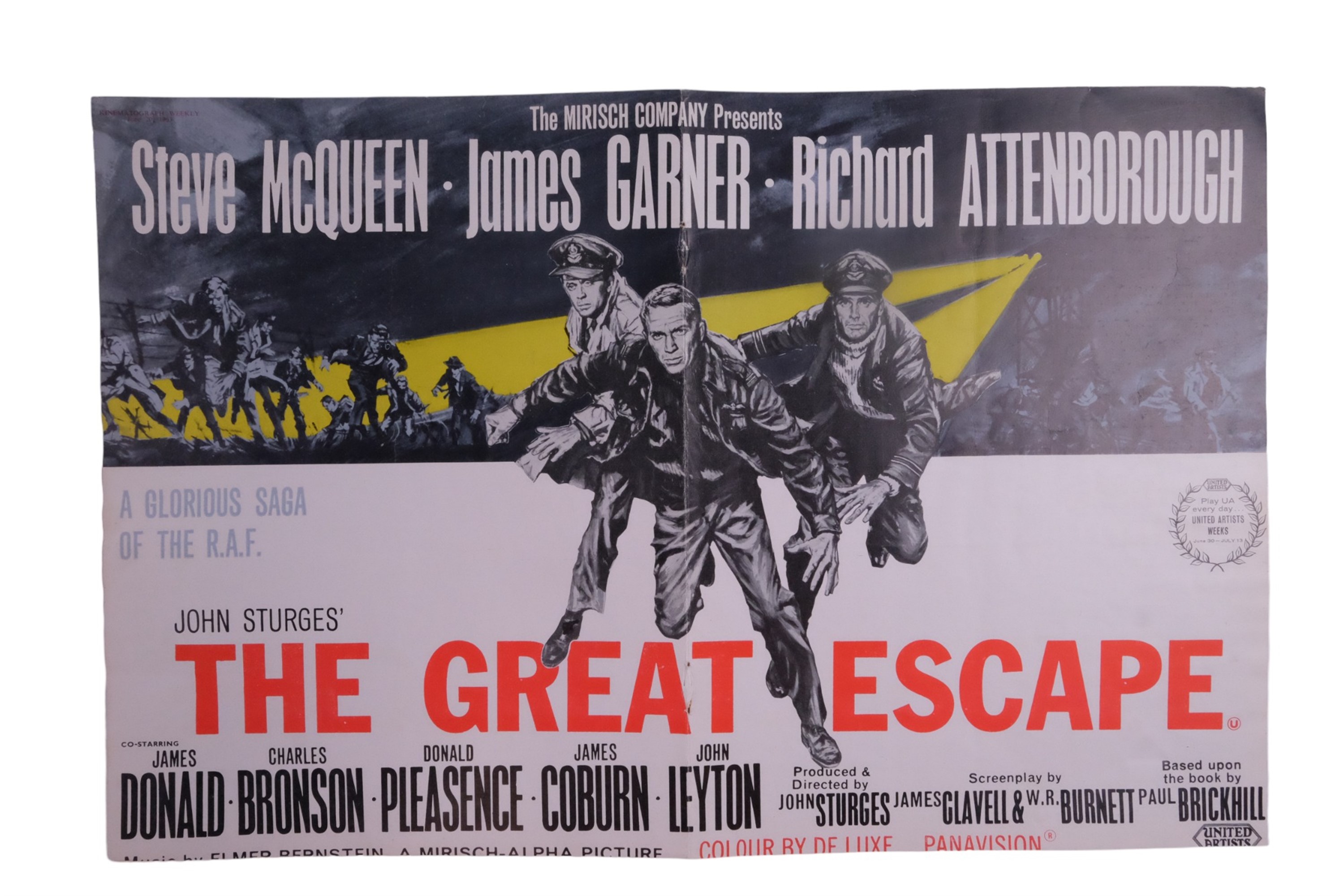 A small period poster for the motion picture "The Great Escape ...