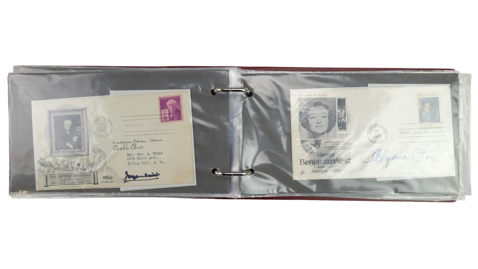 [ Autographs ] An album of first day stamp covers bearing the ...