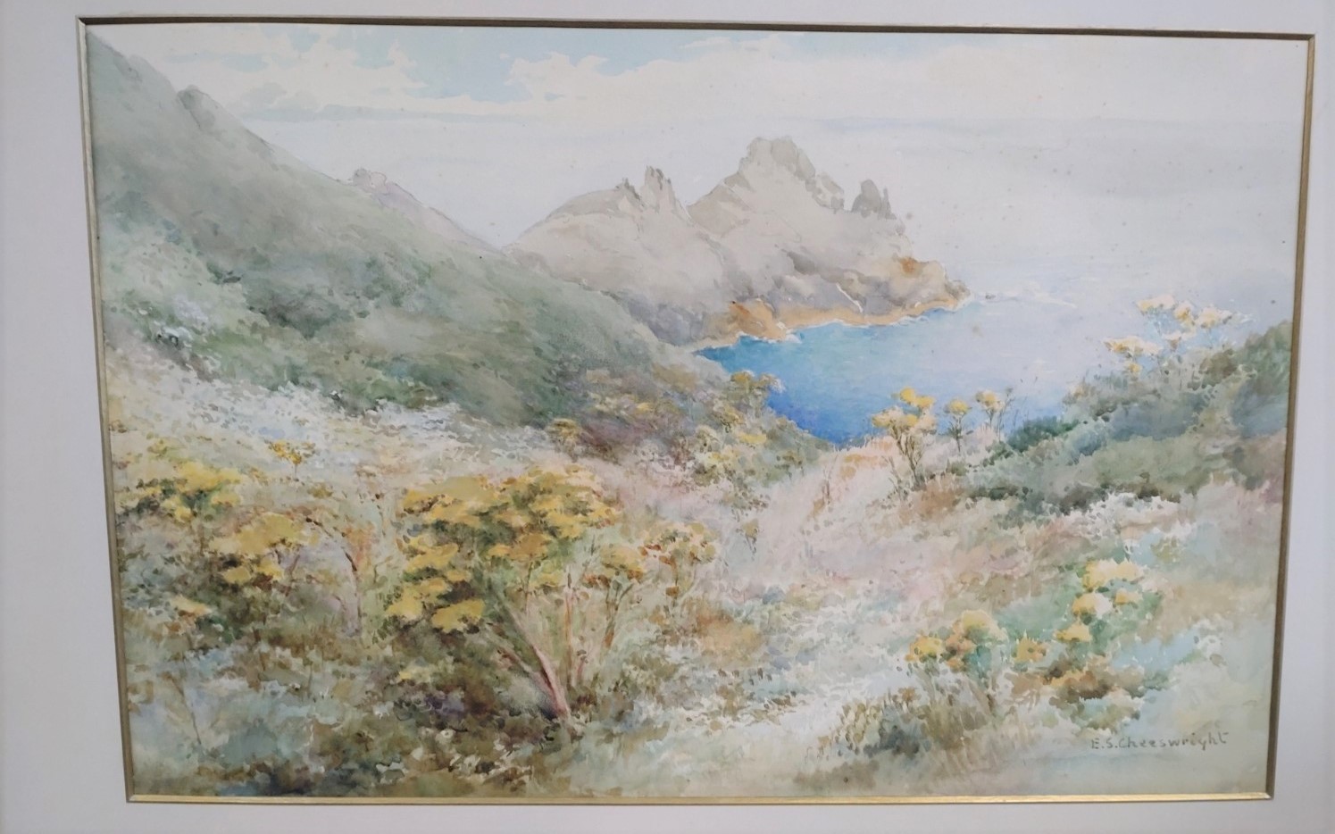 Ethel Cheeswright watercolour Guernsey.